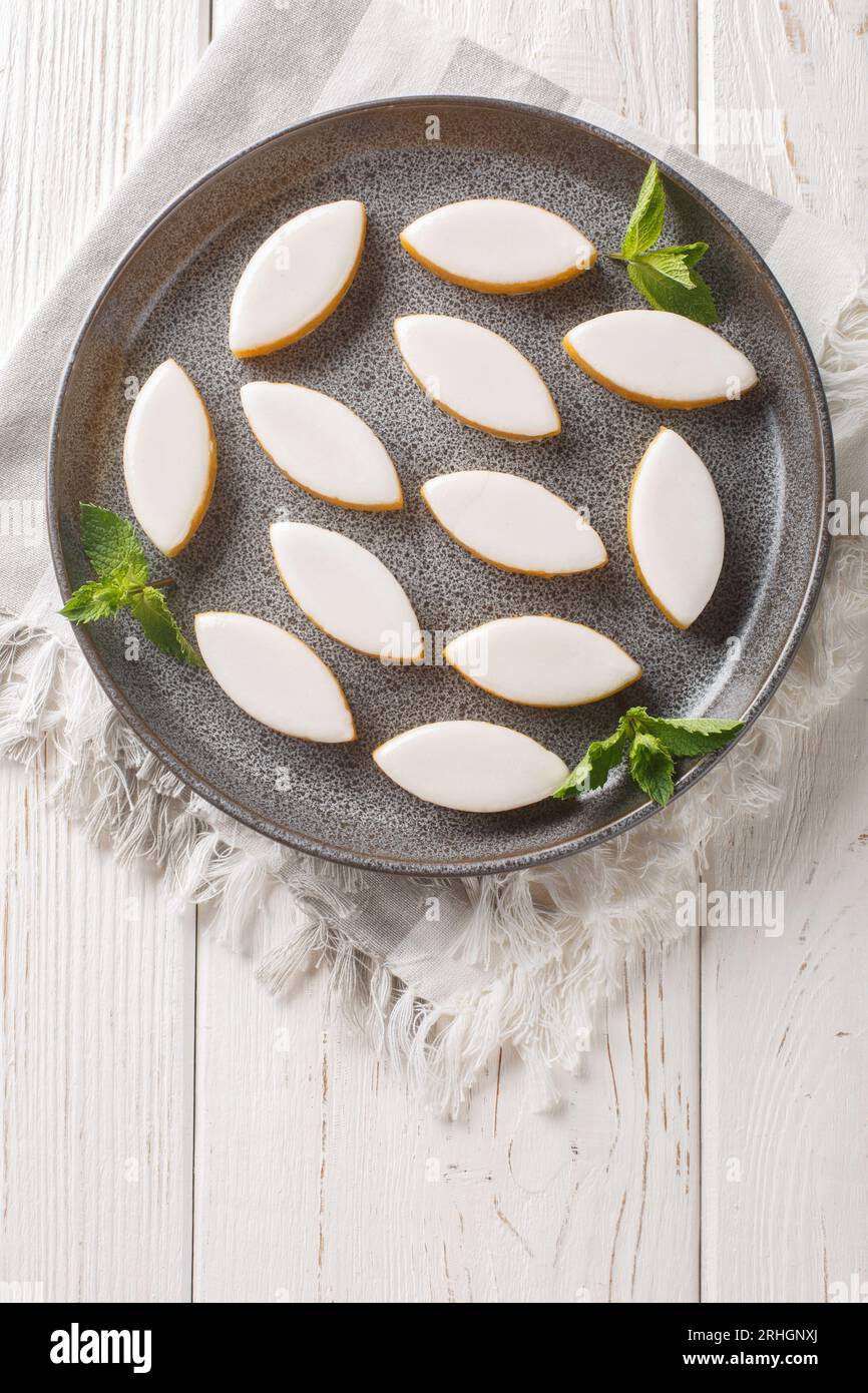 Traditional and expensive Provence sweets candy made of almonds and ...