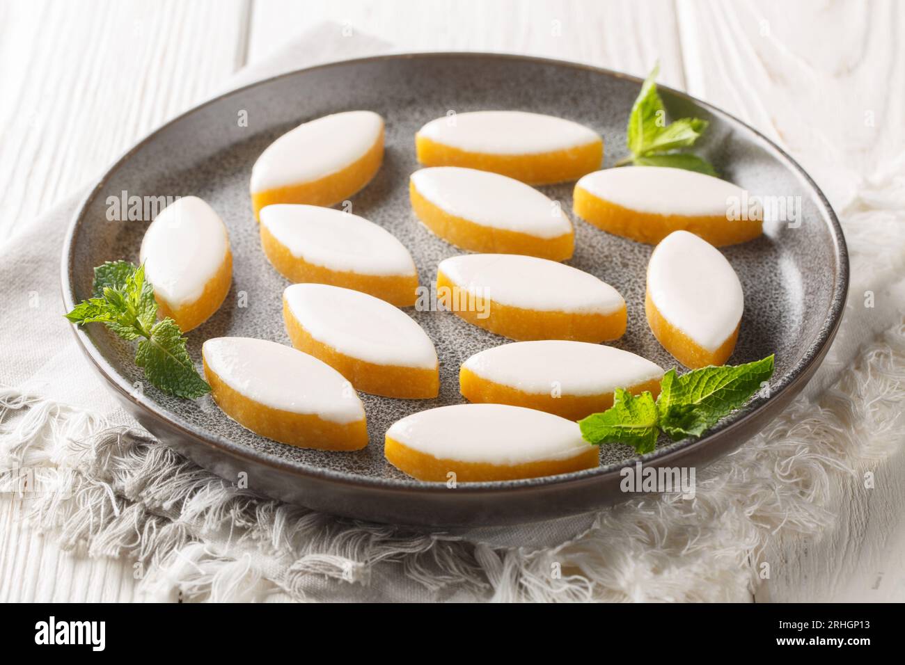 Calissons are a Provencal candy composed of a light paste of ...