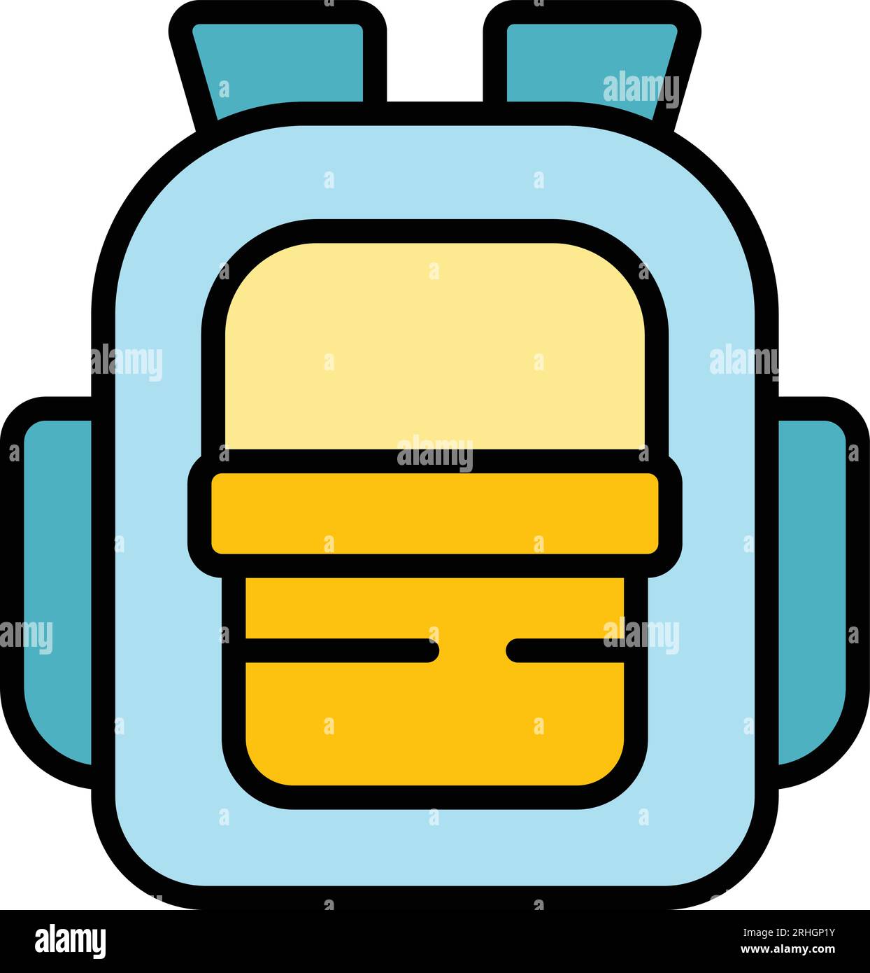 Painting school backpack icon outline vector. Room pallet. Art drawing ...