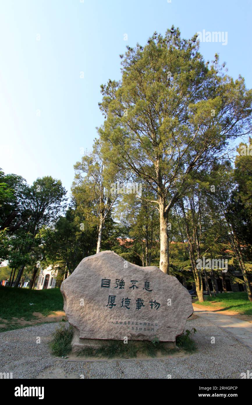 Tsinghua university campus architecture and landscape in Beijing Stock ...