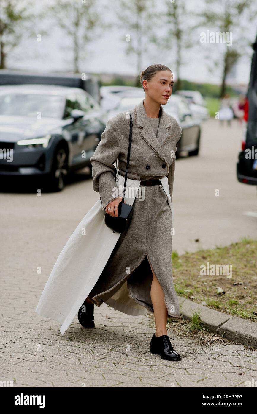 Copenhagen, Denmark. 10th Aug, 2023. Street style, Sophia Roe arriving ...
