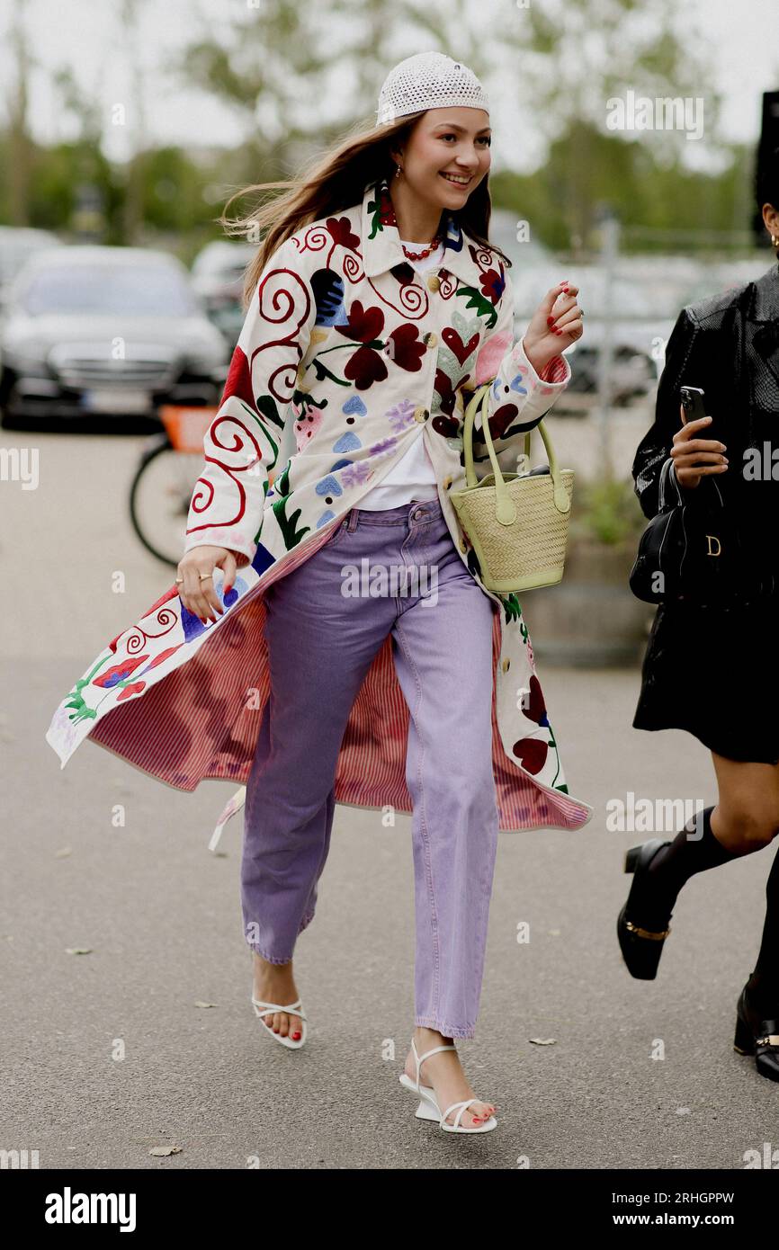 Copenhagen, Denmark. 10th Aug, 2023. Street style, Maren Schia and Sara ...