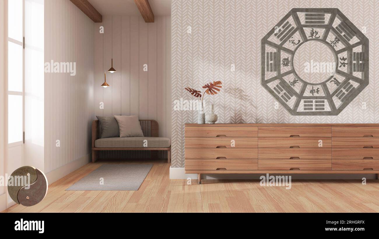 Interior design project with feng shui consultancy, Japandi wooden ...