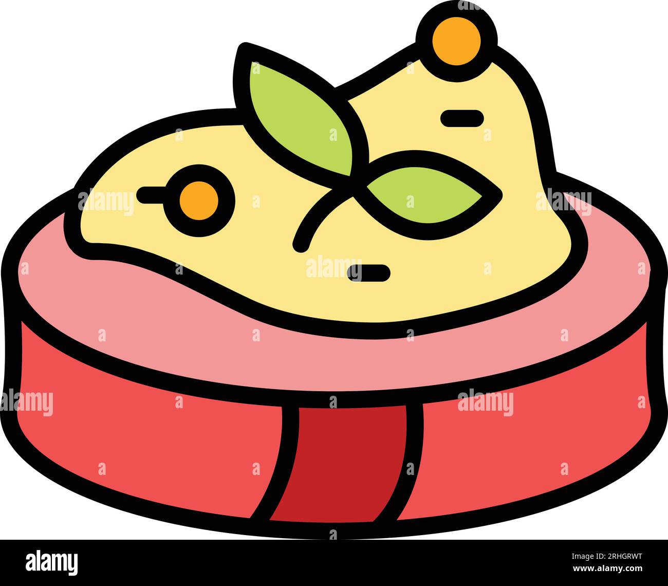 Food bruschetta icon outline vector. Snack menu. Starter appetizer ...