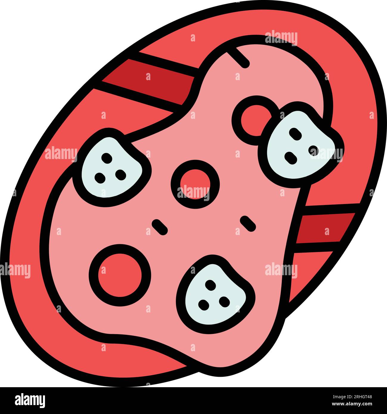 Bread bruschetta icon outline vector. Starter food. Menu snack color ...