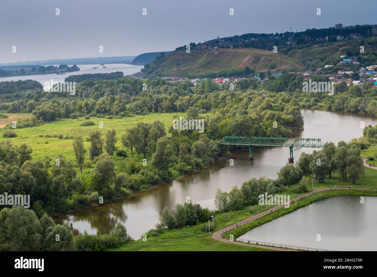 The famous Shishkin ponds in Yelabuga. Tatarstan Stock Photo - Alamy