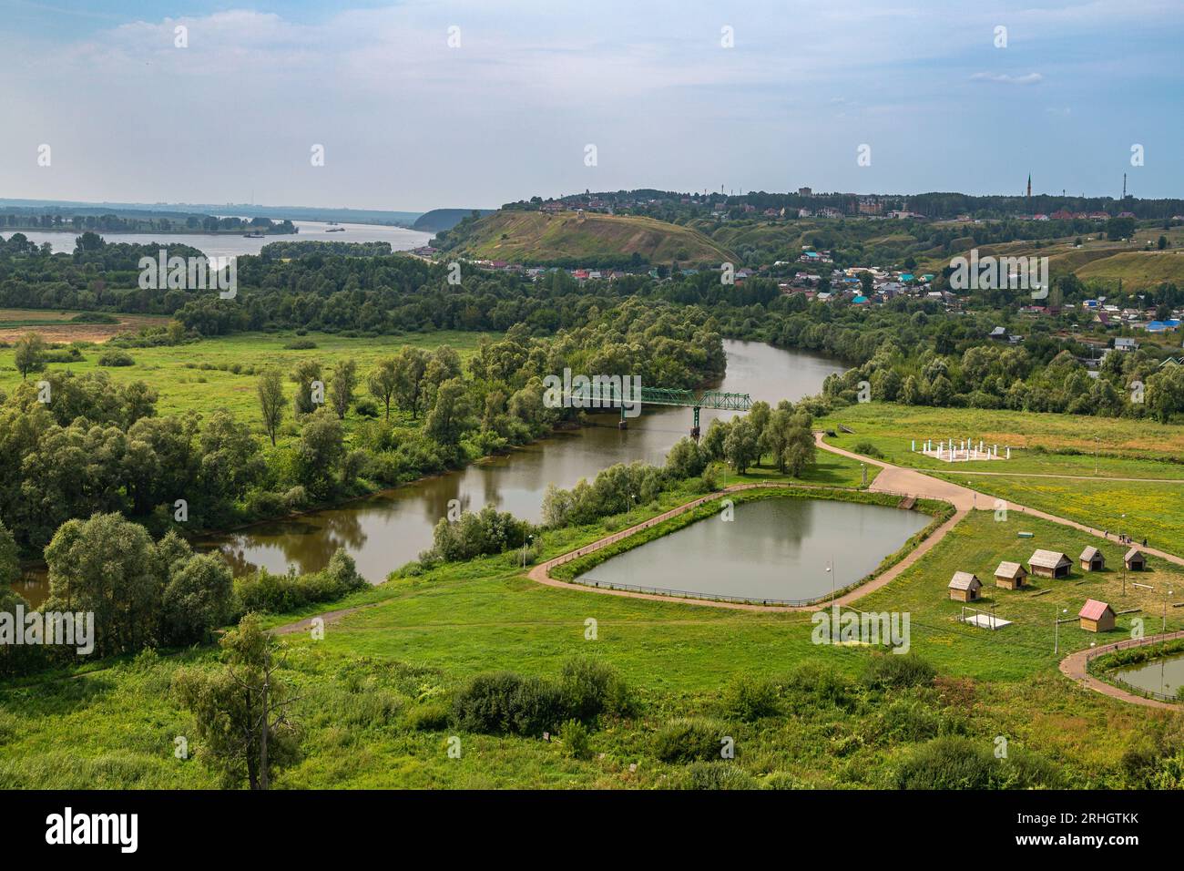 The famous Shishkin ponds in Yelabuga. Tatarstan Stock Photo - Alamy