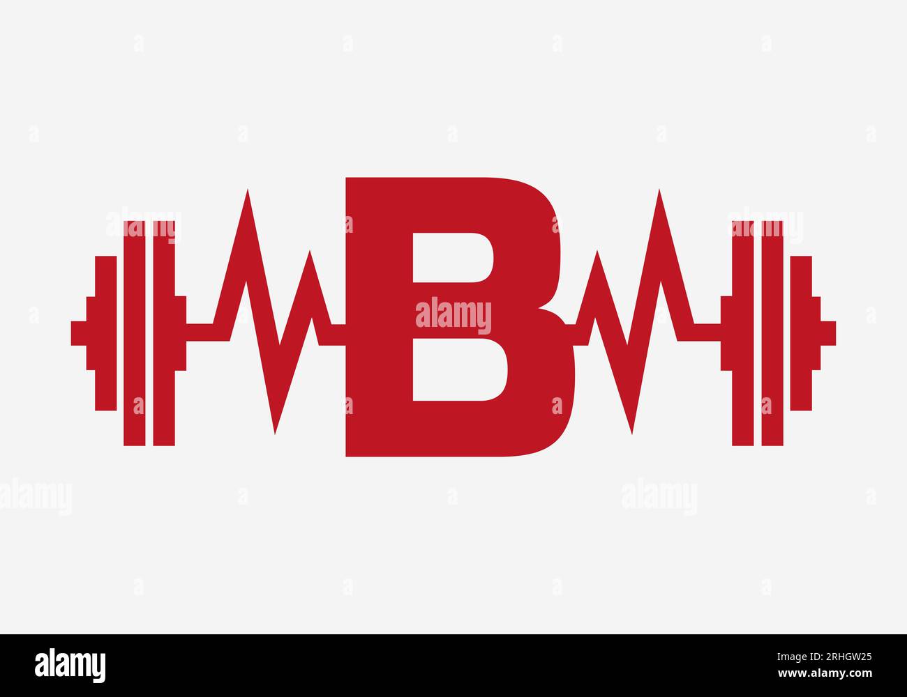 Letter B Fitness Gym Logo. Fitness Logotype Symbol Stock Vector Image ...