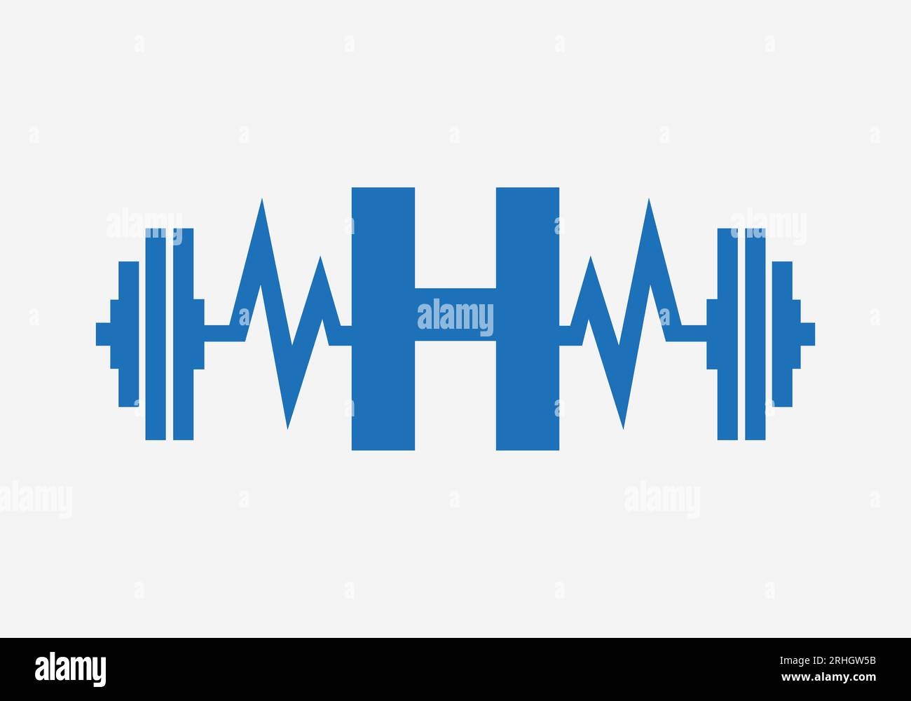 Letter H Fitness Gym Logo. Fitness Logotype Symbol Stock Vector Image ...