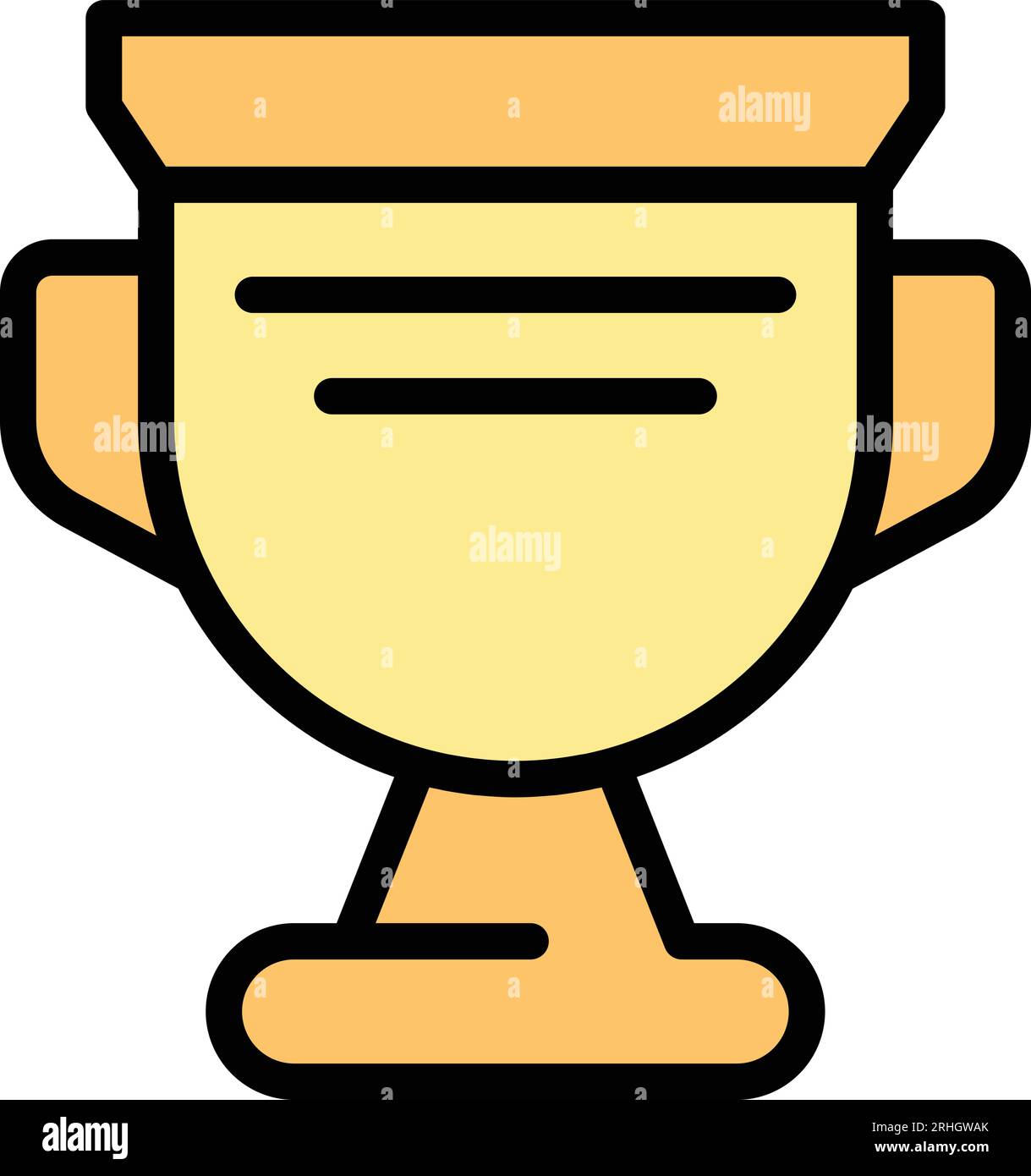 Lesson cup icon outline vector. Online plan. Exam learning color flat ...