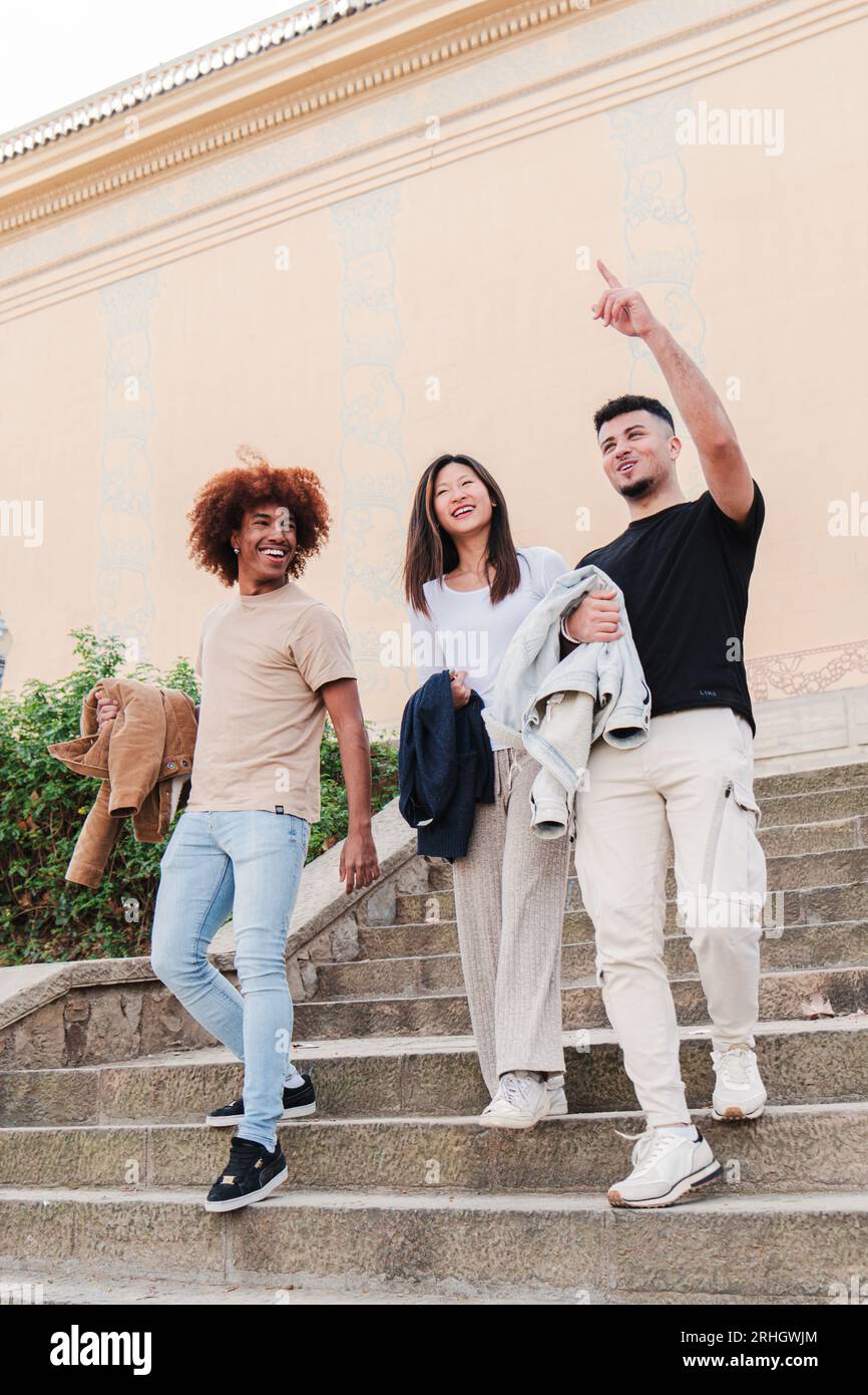 Young teenage walking downstairs hi-res stock photography and images ...