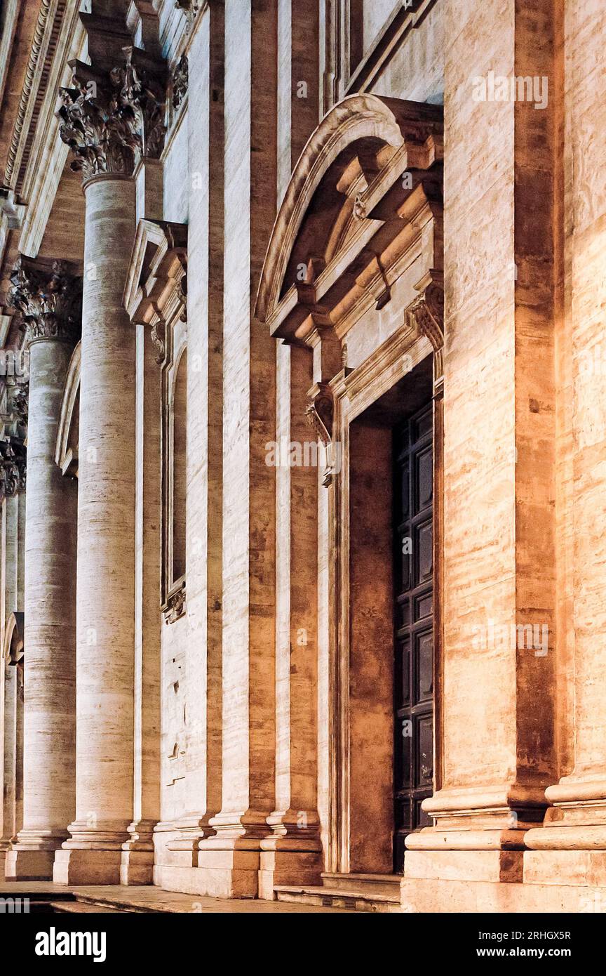 Church of Saint Ignatius of Loyola in Rome. Facade detail Stock Photo ...