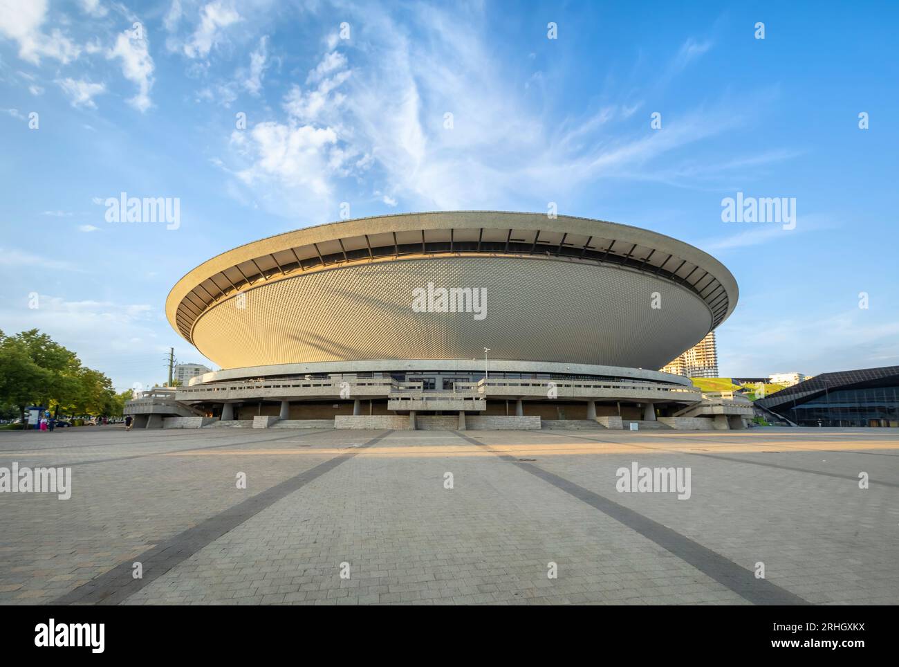 Katowice, Poland - July 18, 2023: View of famous Spodek arena - sports ...