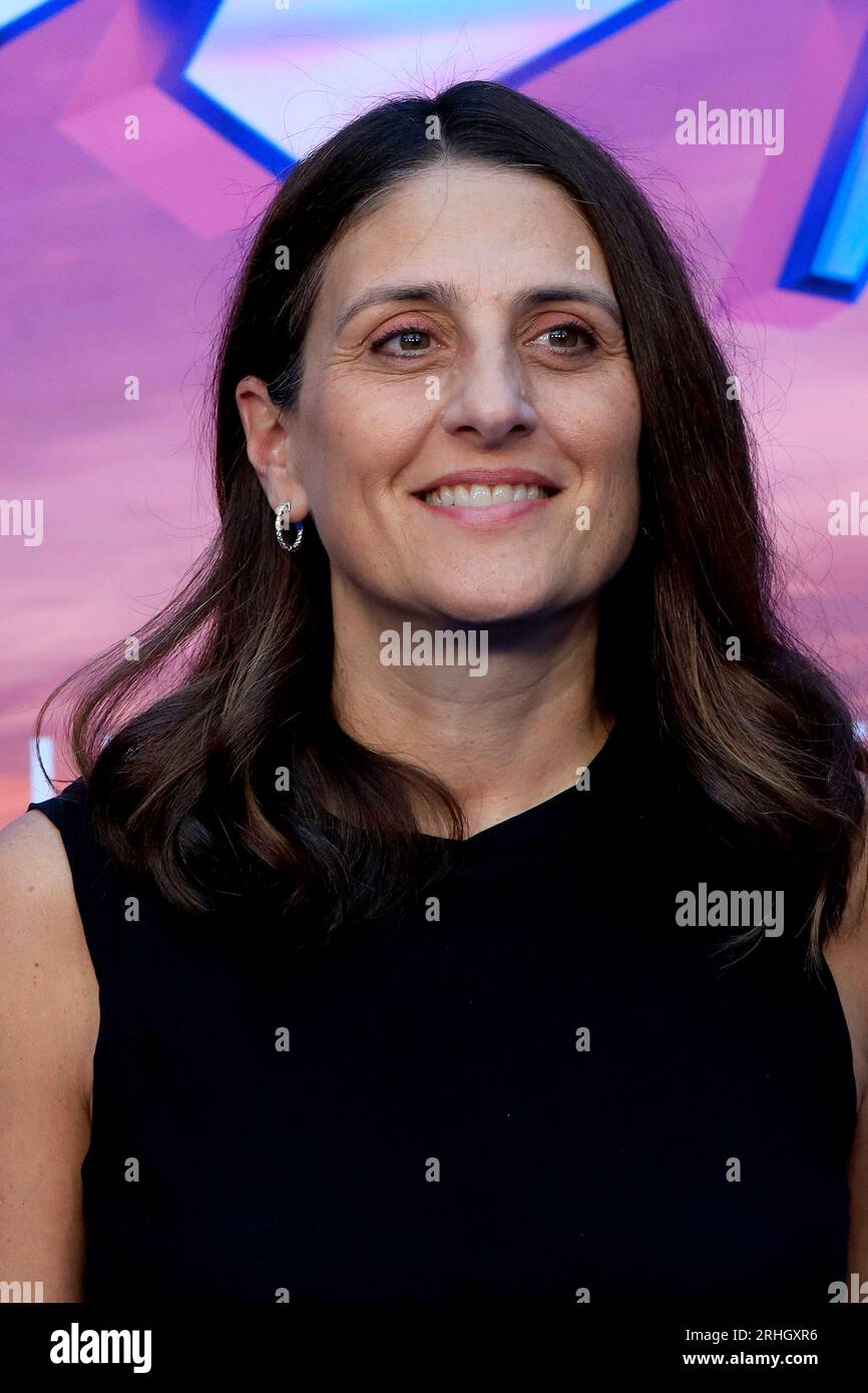 LOS ANGELES - AUG 15: Pam Abdy at Blue Beetle Los Angeles Premiere at ...