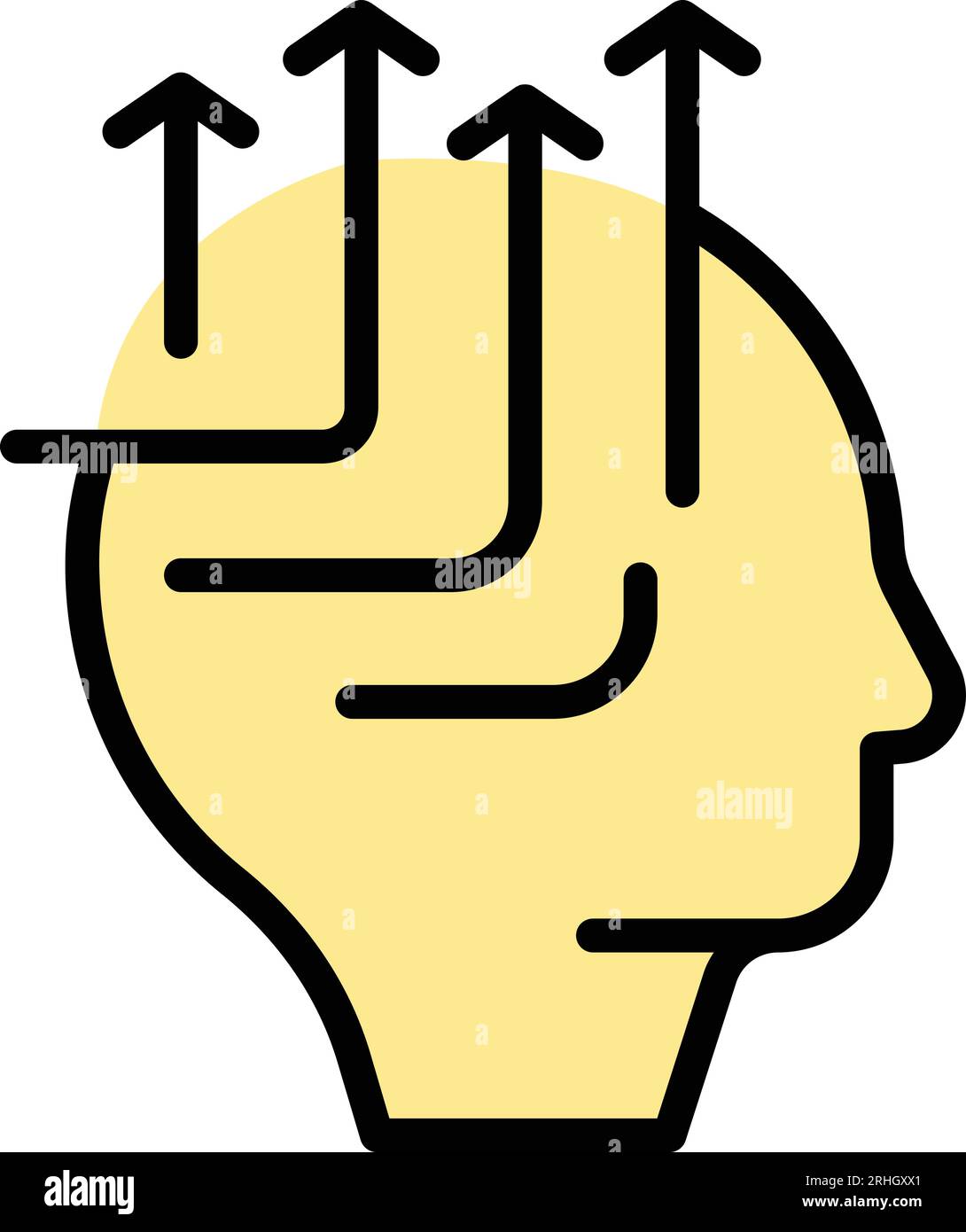 Level up icon outline vector. Stress reduction. Health massage color ...