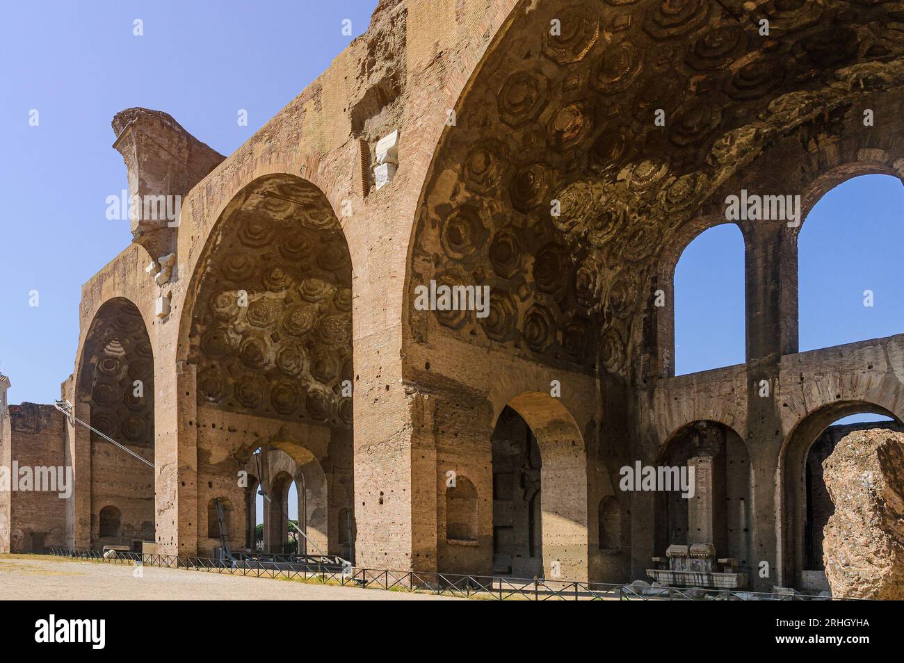 Basilica of Maxentius in the Roman Forum Stock Photo - Alamy