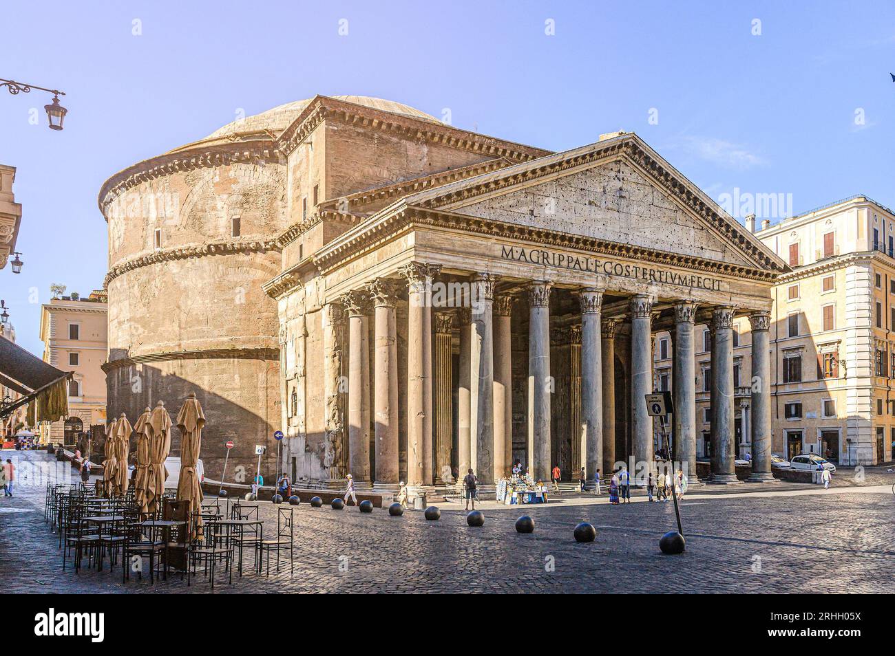 Agrippa's Pantheon on the Field of Mars in Rome Stock Photo - Alamy
