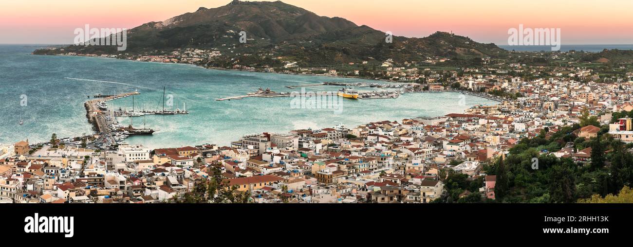 Zakynthos island in Greece. View from Bochali village Stock Photo - Alamy