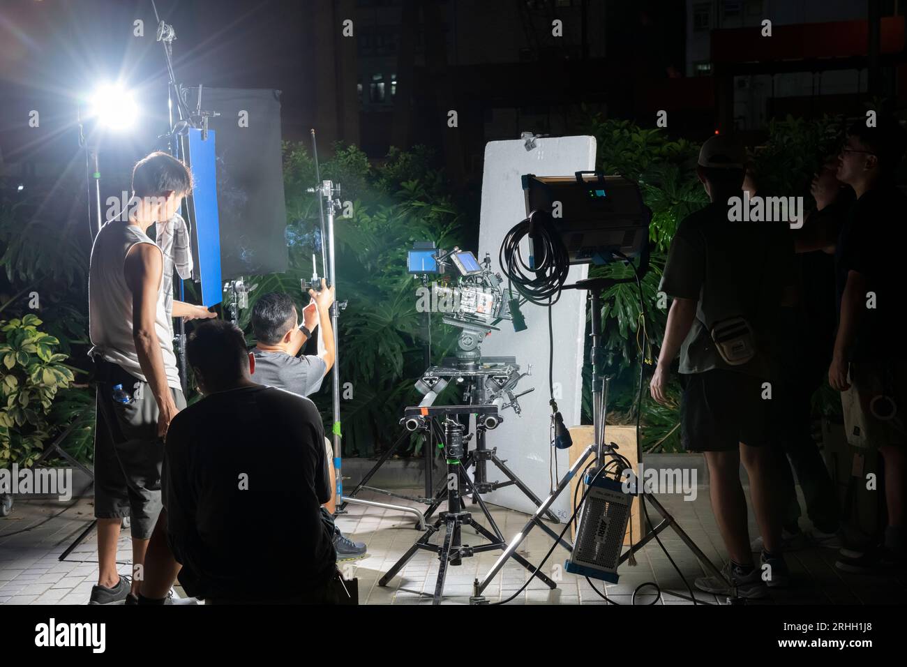 Asian movie being filmed, Hong Kong, China Stock Photo - Alamy