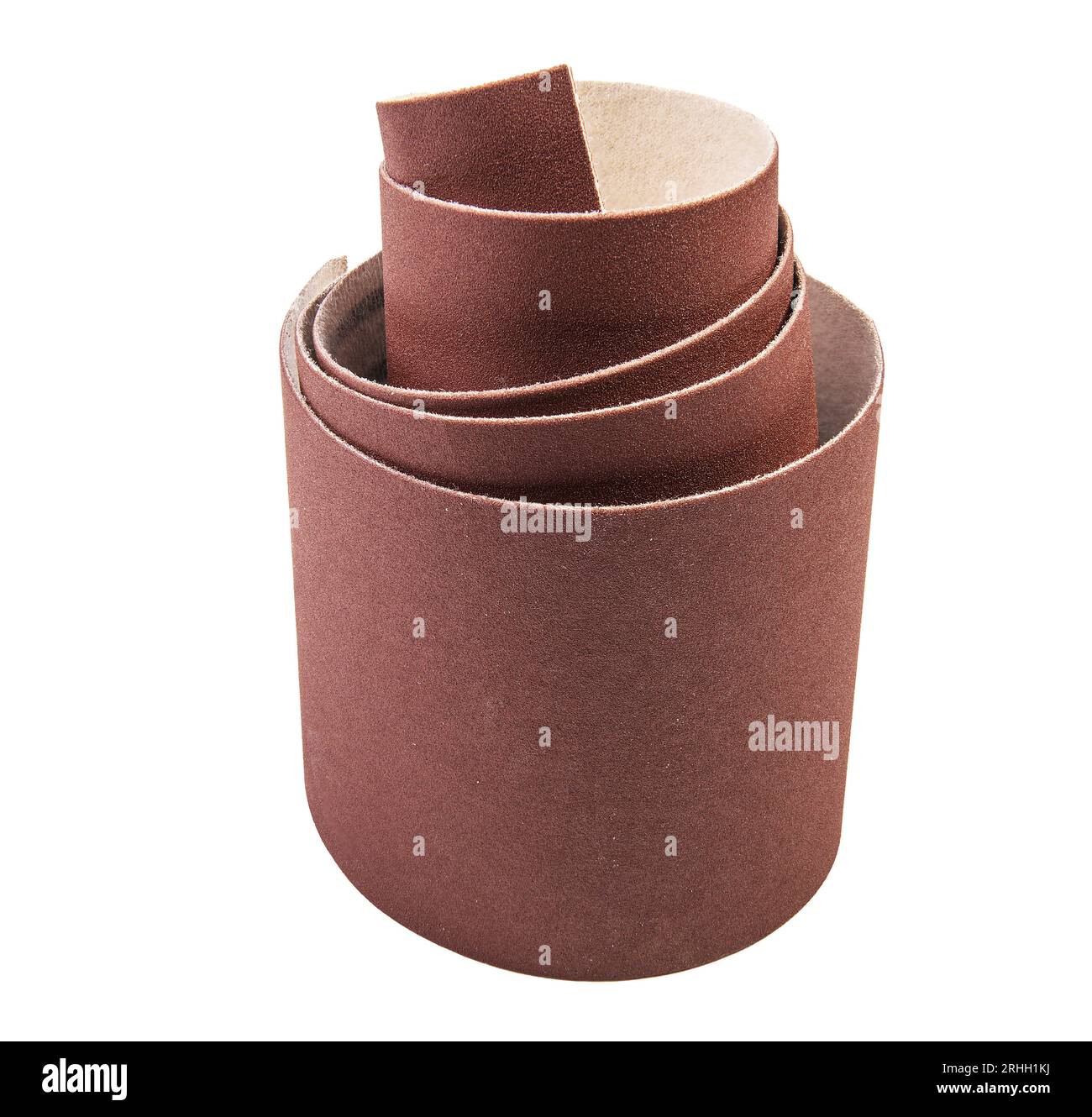 a roll of sandpaper on a transparent background Stock Photo - Alamy