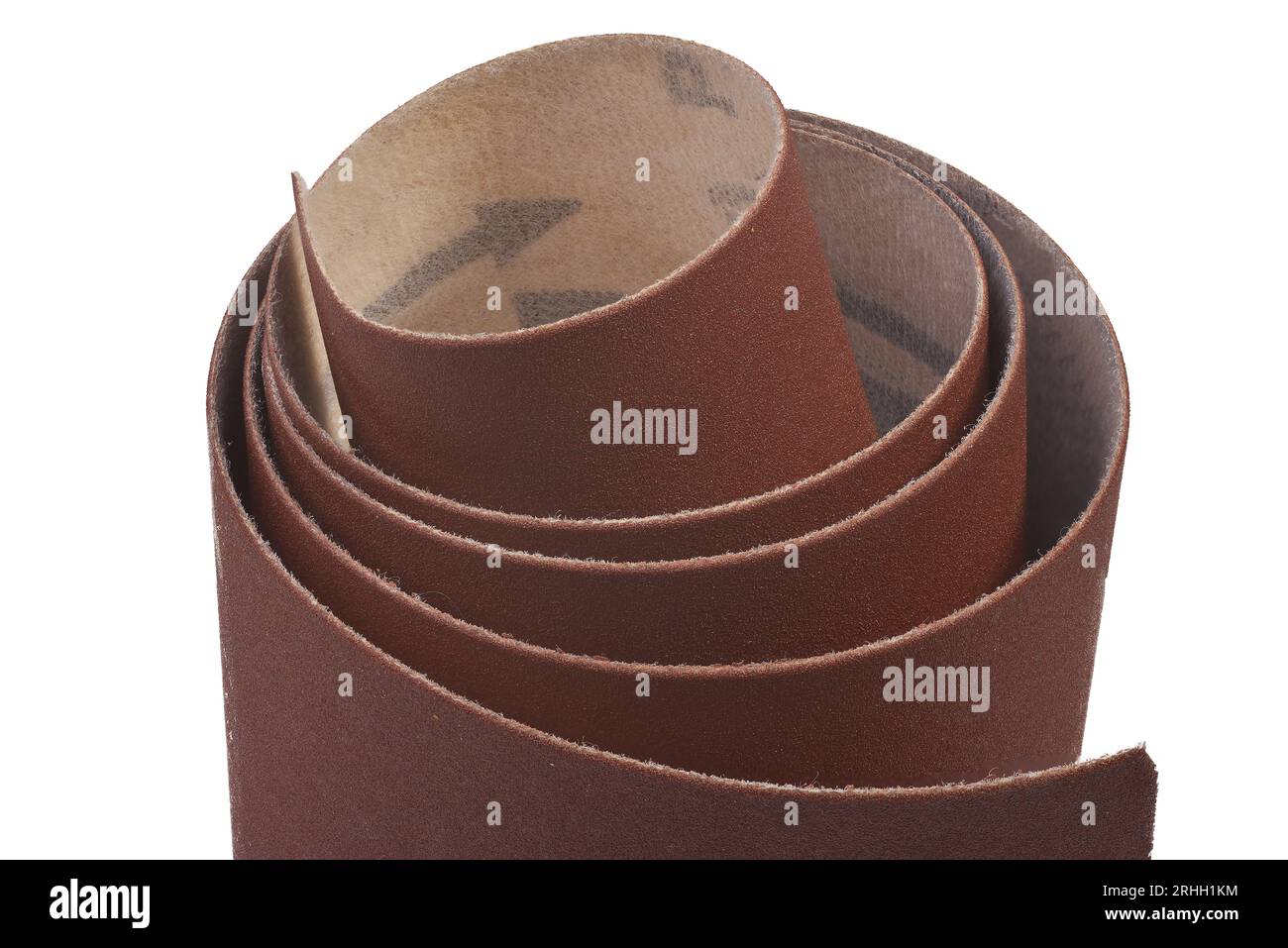 a roll of sandpaper on a transparent background Stock Photo - Alamy
