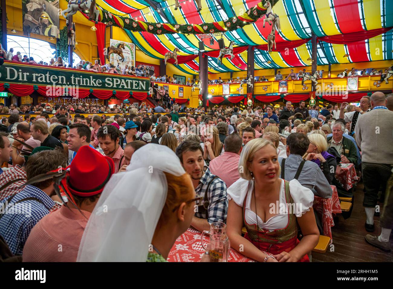 Munich, Oktoberfest at Hippodrom Stock Photo - Alamy
