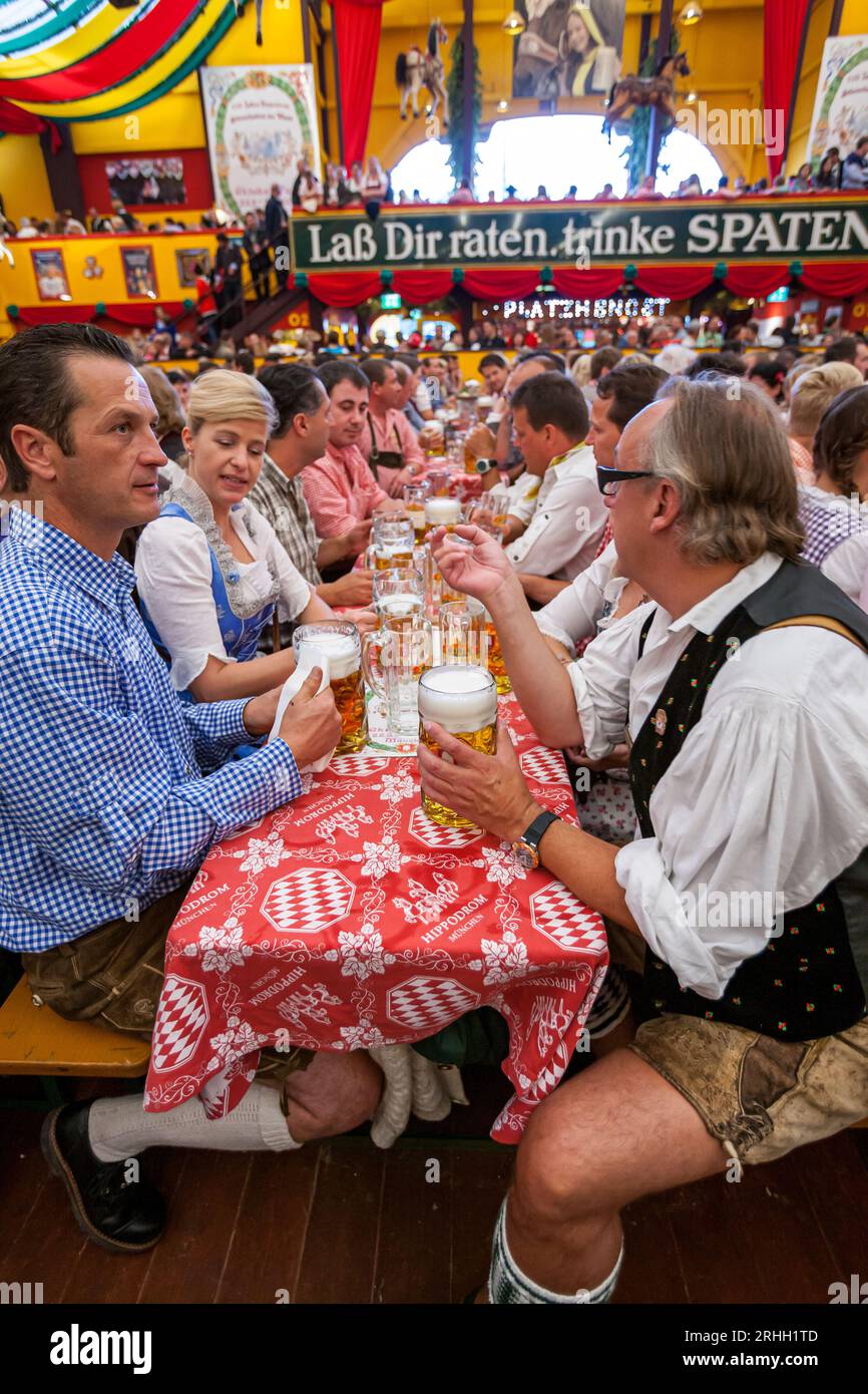 Munich, Oktoberfest at Hippodrom Stock Photo - Alamy