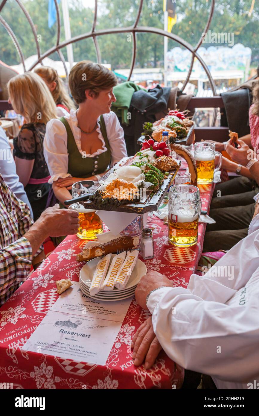 Munich, Oktoberfest at Hippodrom Stock Photo - Alamy