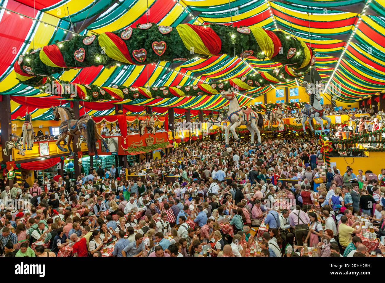 Munich, Oktoberfest at Hippodrom Stock Photo - Alamy