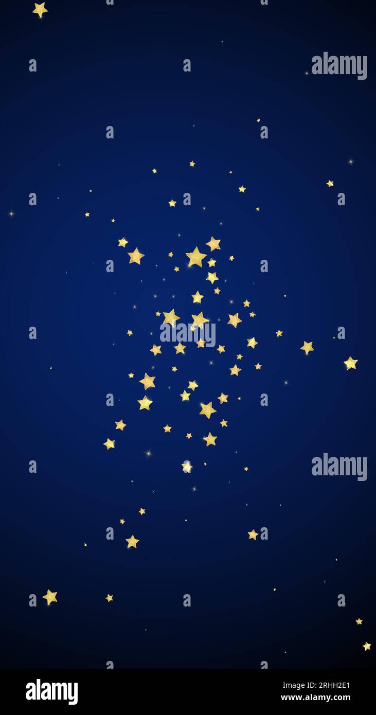 Magic stars vector overlay. Gold stars scattered around randomly ...