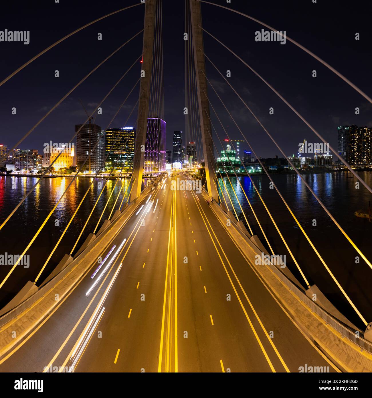 February 8, 2023: Ba Son Bridge connects District 2 and District 1 of ...