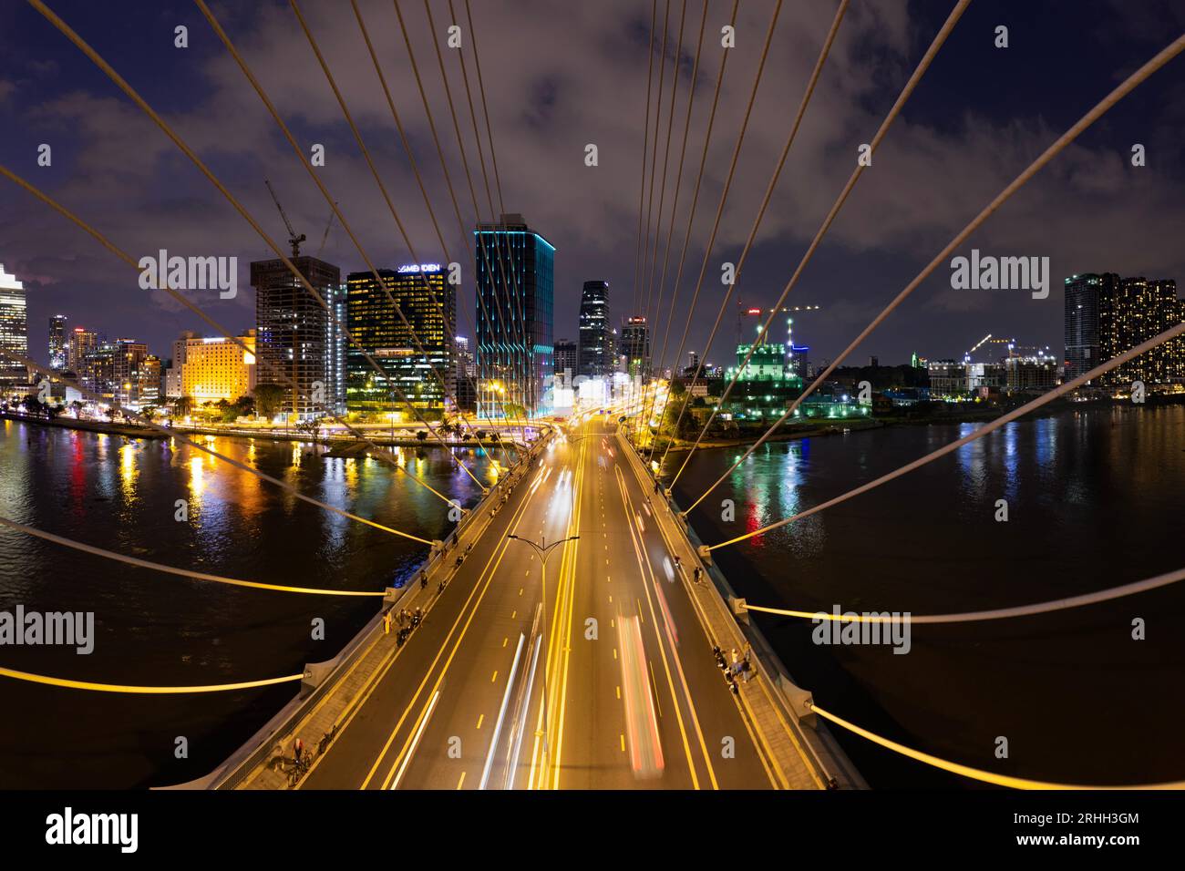 February 8, 2023: Ba Son Bridge connects District 2 and District 1 of ...