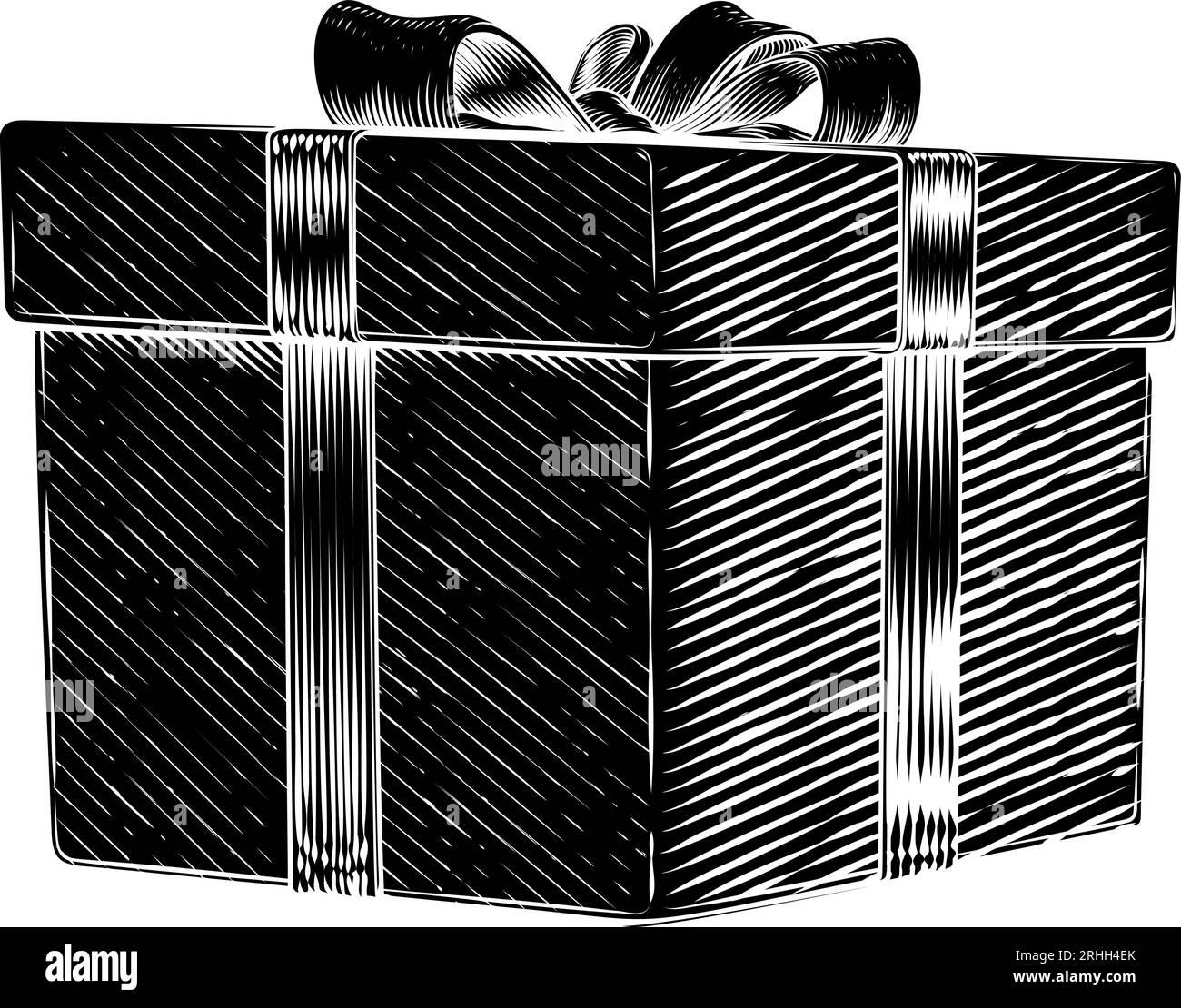 Christmas presents gifts wrapping Black and White Stock Photos & Images ...