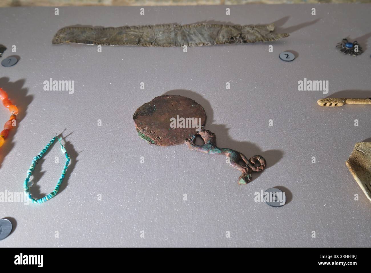 A tiny rusty artifact of a flat circle. At the Timirud style, Silk Road ...