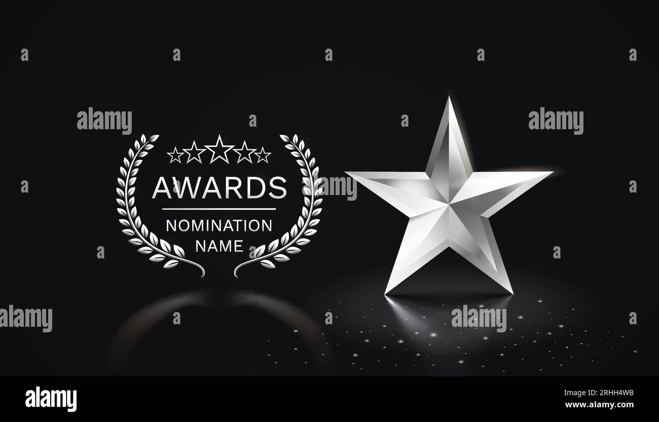 Awards nomination name podium hi-res stock photography and images - Alamy