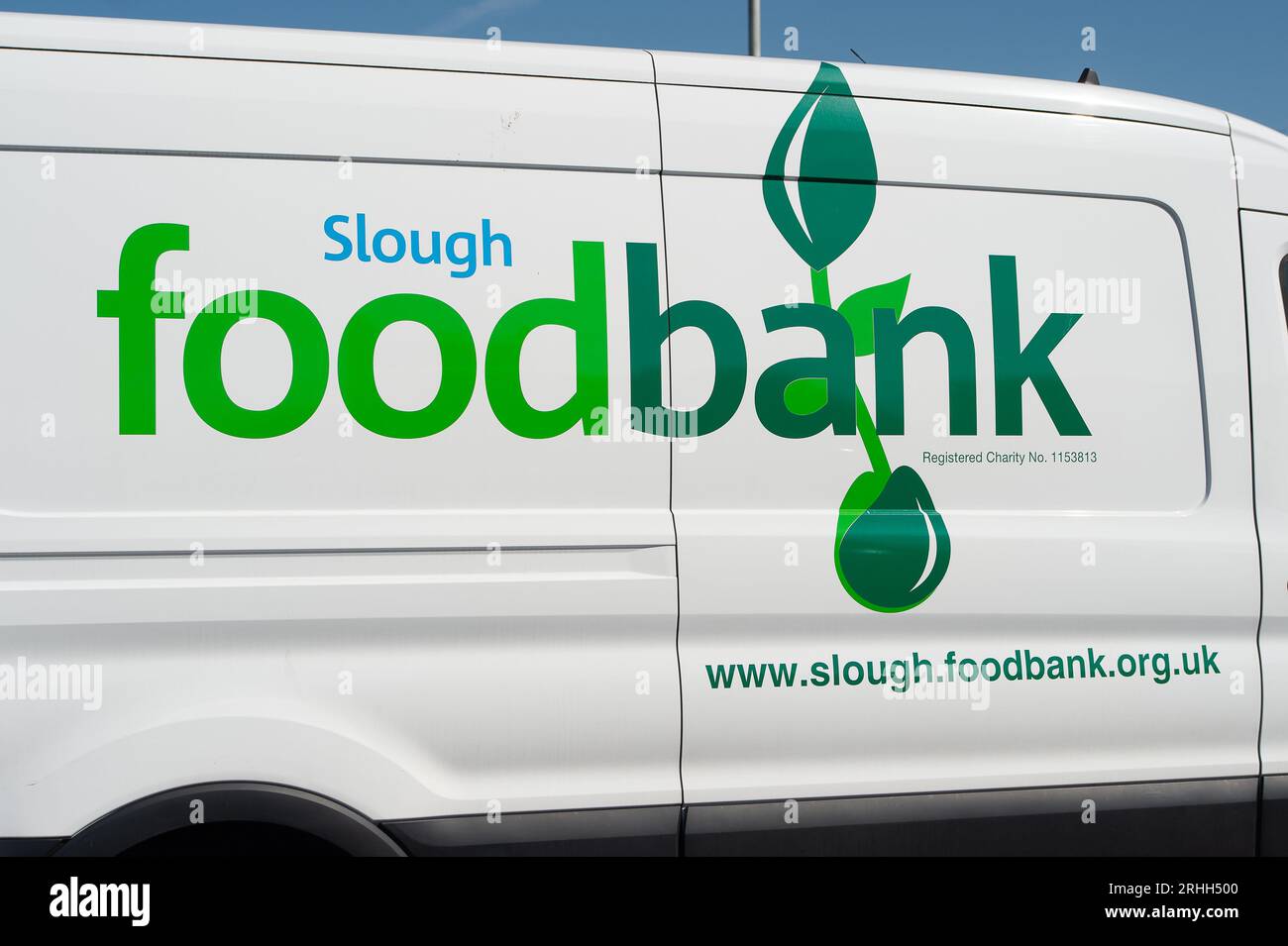 Slough, Berkshire, UK. 16th August, 2023. A Slough Foodbank van in ...
