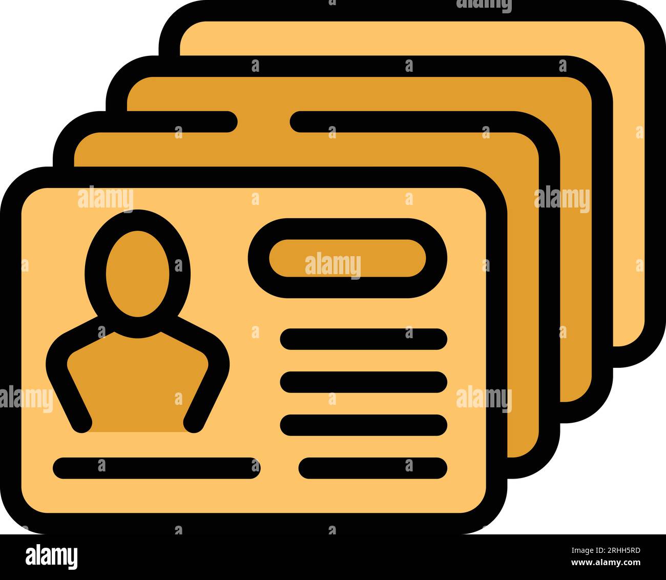 Staff id card icon outline vector. Training office. Workshop seminar ...