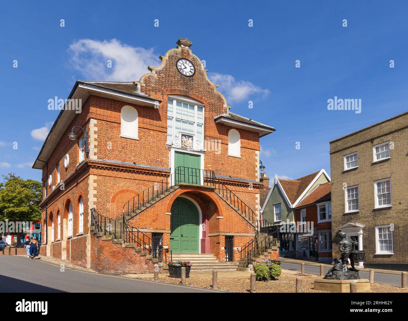 Woodbridge, Suffolk. UK. View of the Shire Hall, in Market Hill Stock ...