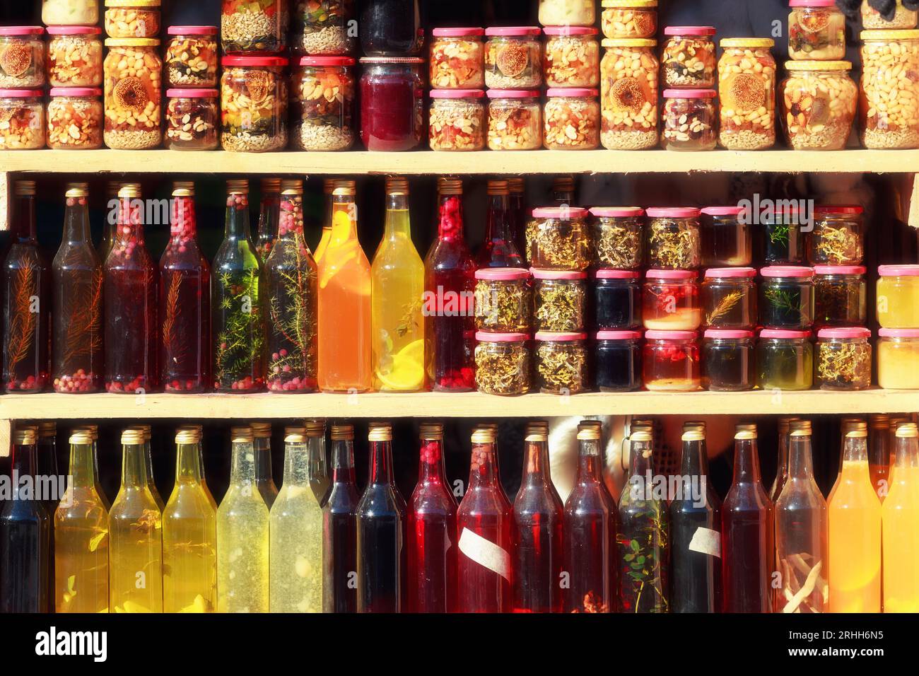 Variety bottles homemade organic hi-res stock photography and images ...