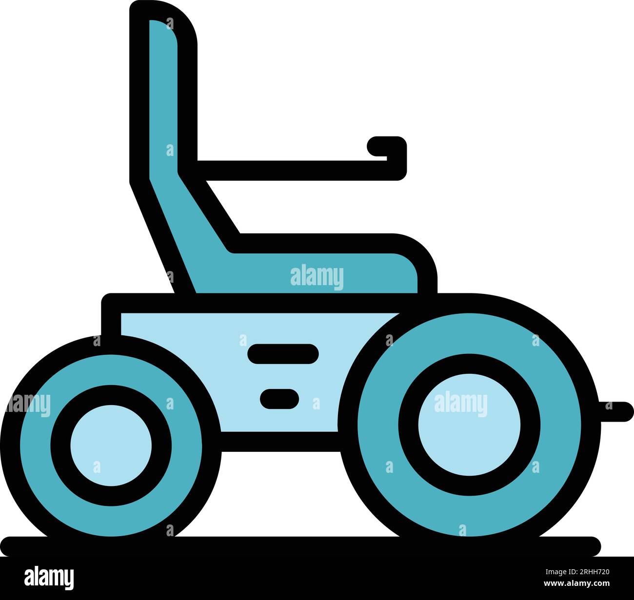Elderly electric wheelchair icon outline vector. Scooter chair ...