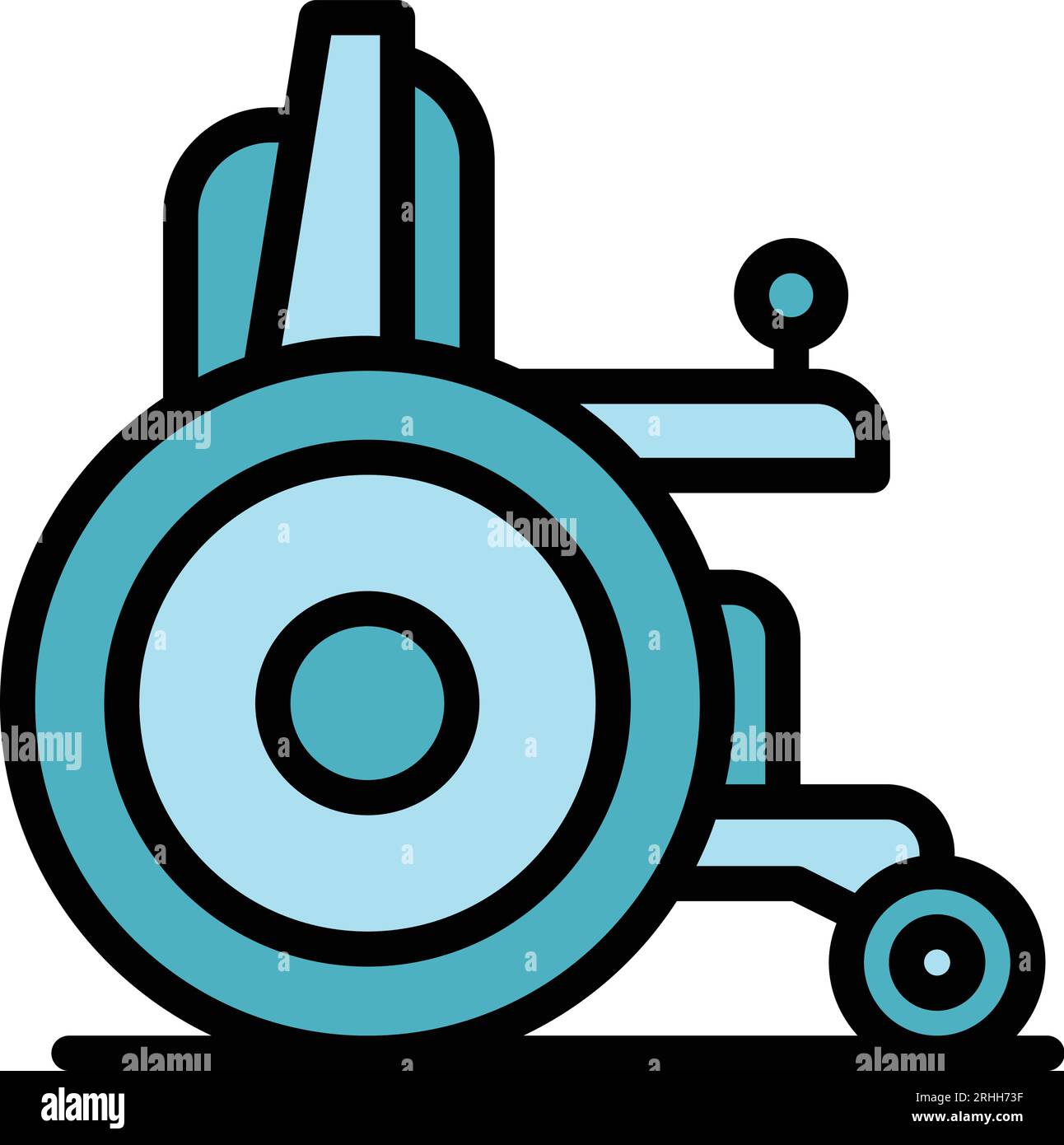 Electric wheelchair icon outline vector. Scooter chair. Mobility power color flat Stock Vector ...