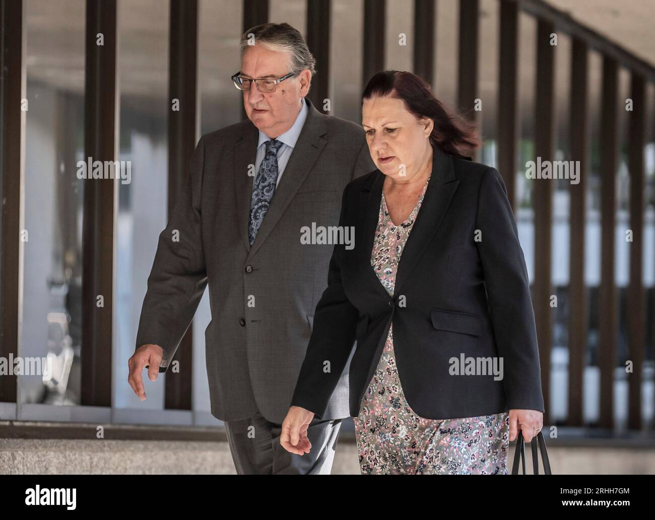 John and Susan Letby, the parents of nurse Lucy Letby, arrives at ...