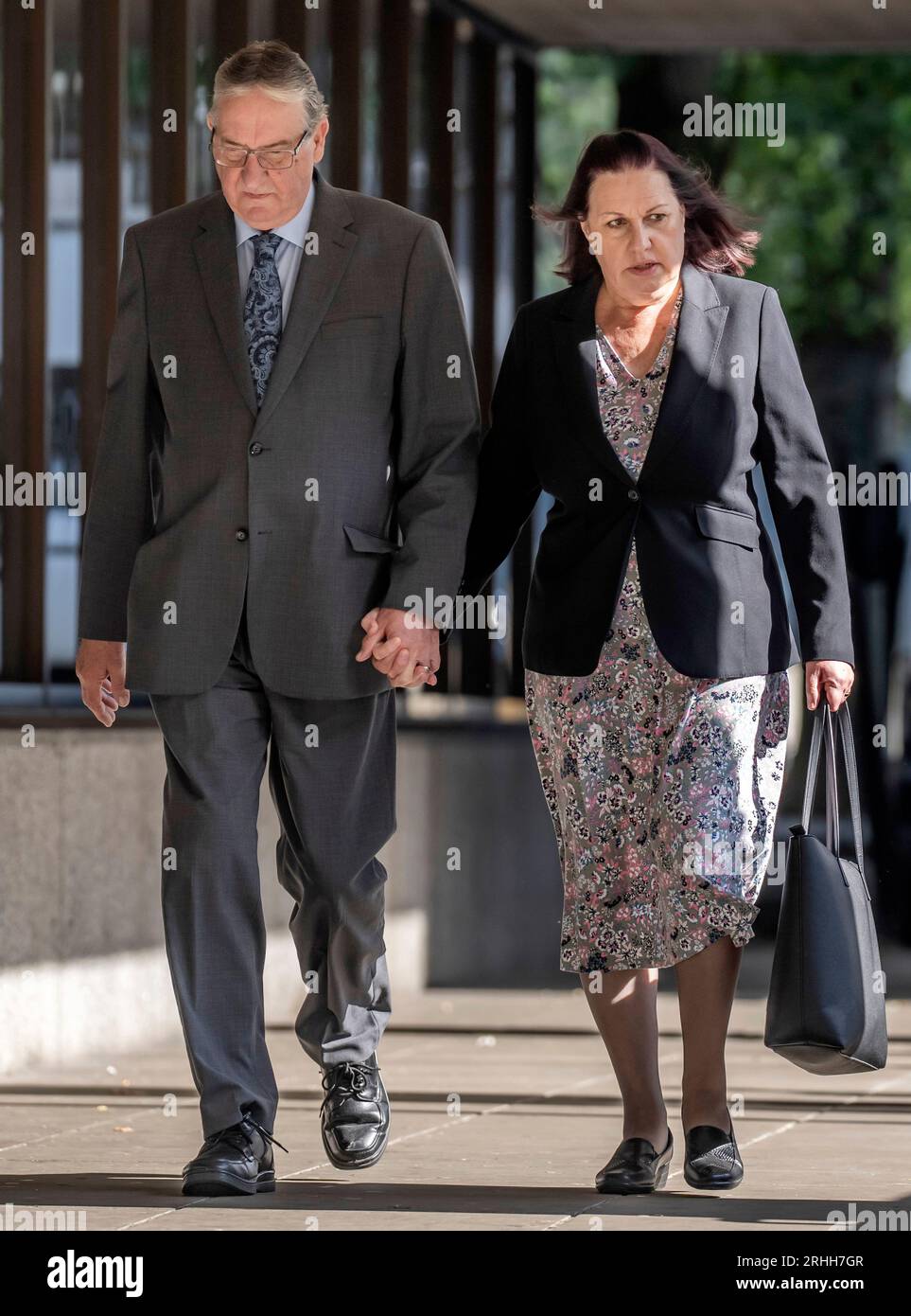 John and Susan Letby, the parents of nurse Lucy Letby, arrives at ...