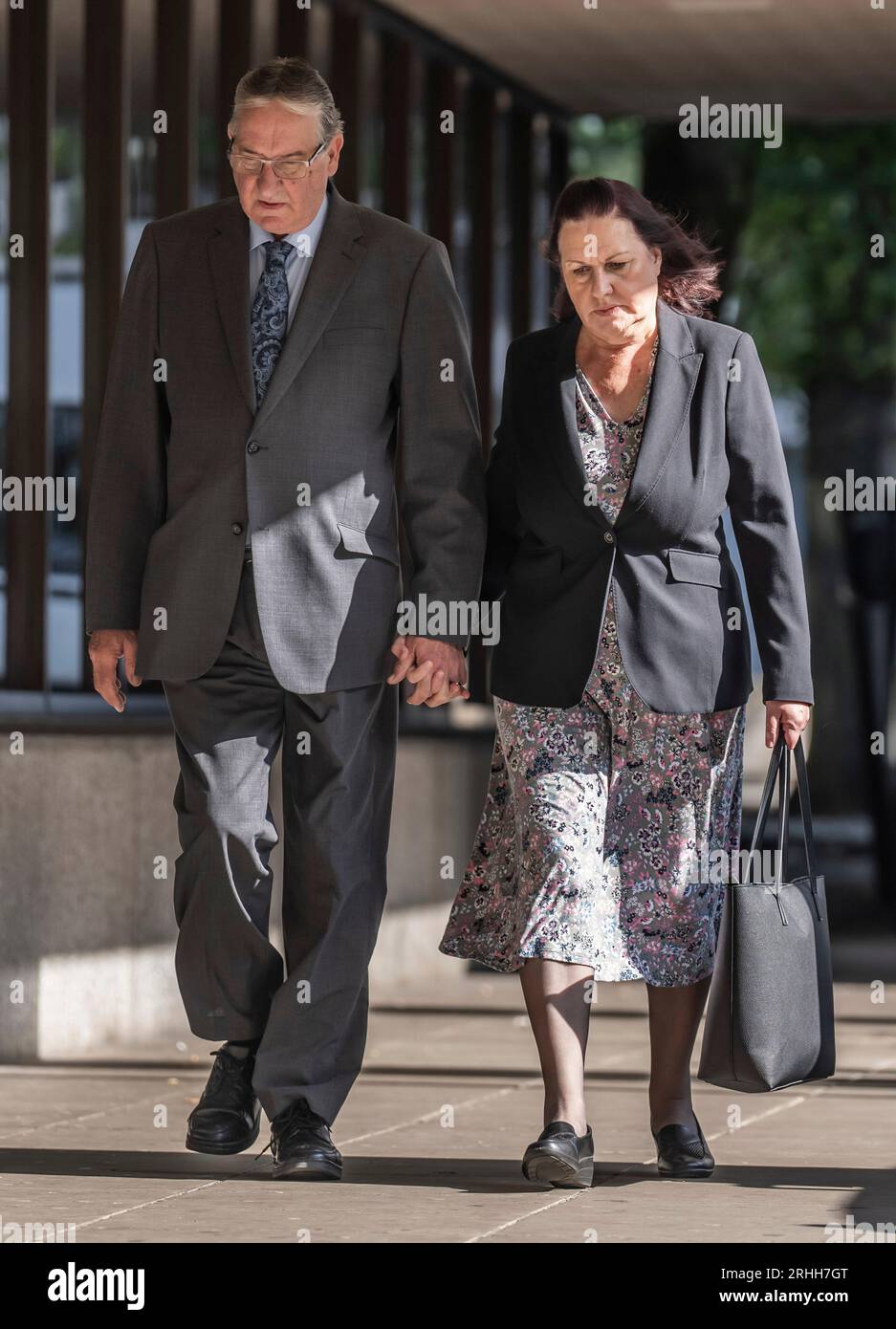 John and Susan Letby, the parents of nurse Lucy Letby, arrives at ...