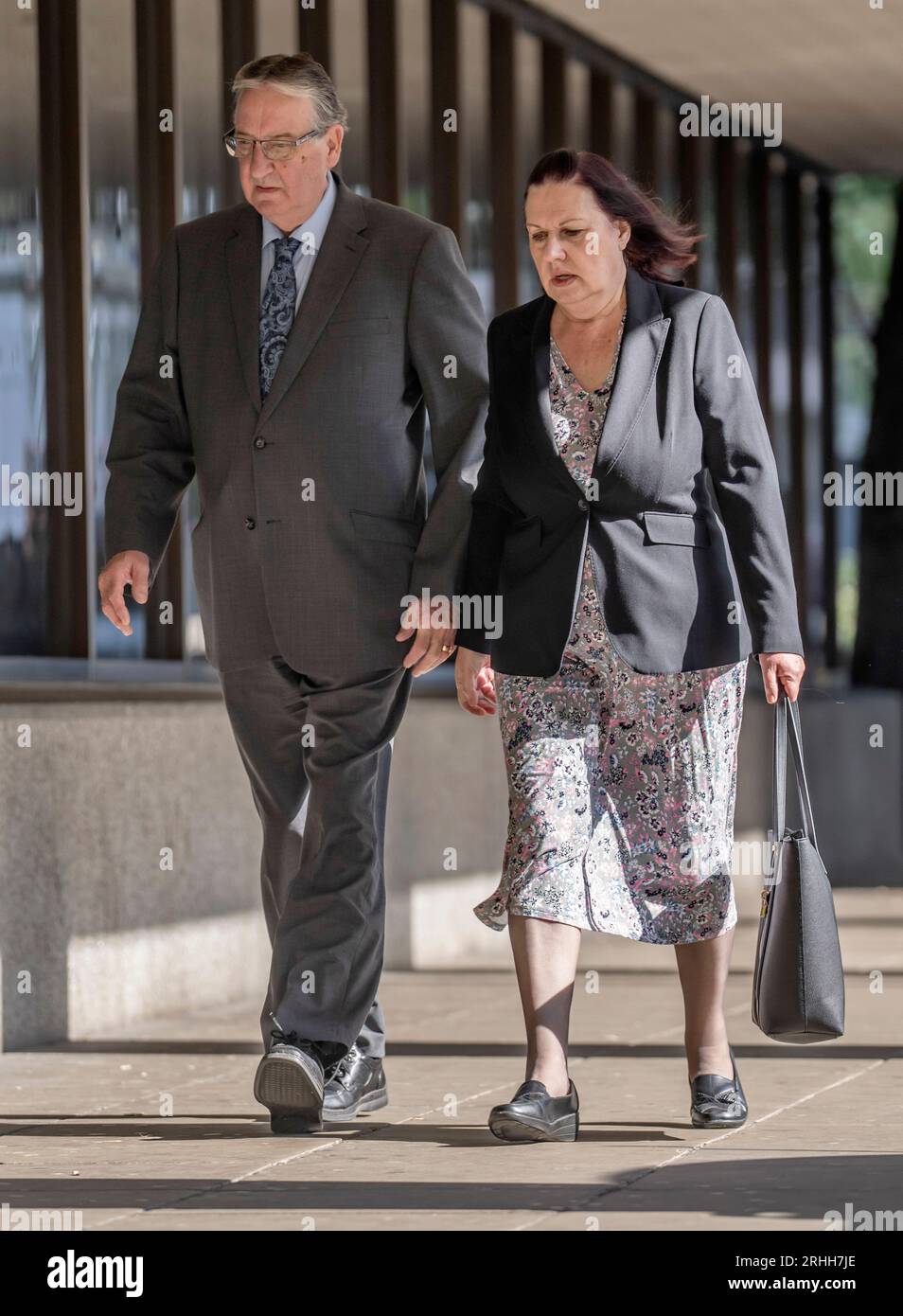 John and Susan Letby, the parents of nurse Lucy Letby, arrives at ...