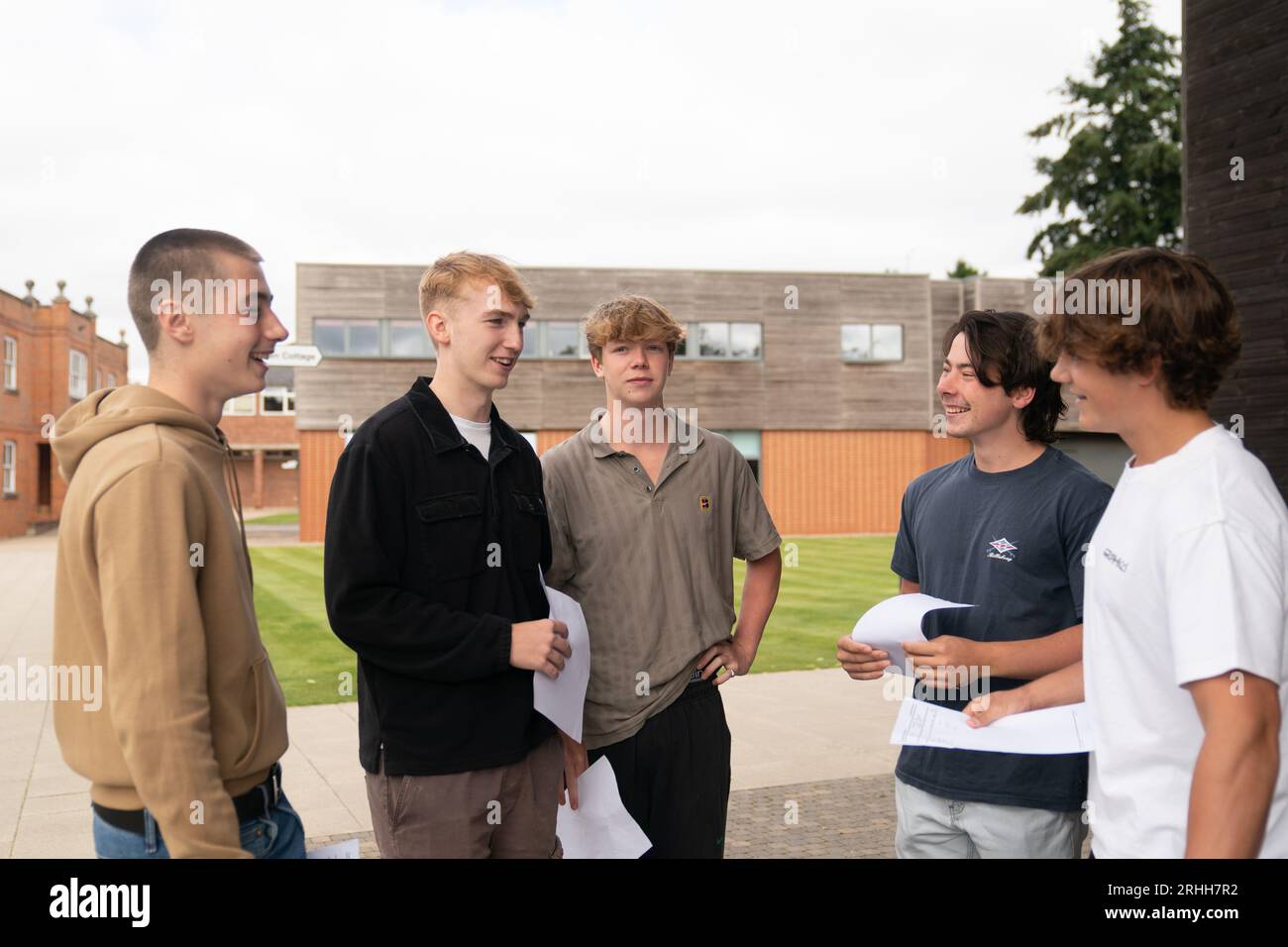Students at Langley School in Loddon, Norfolk, receive their A-level ...