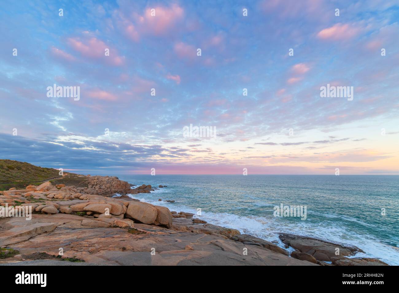Dramatic view of Port Elliot rocky coast, Fleurieu Peninsula, South ...