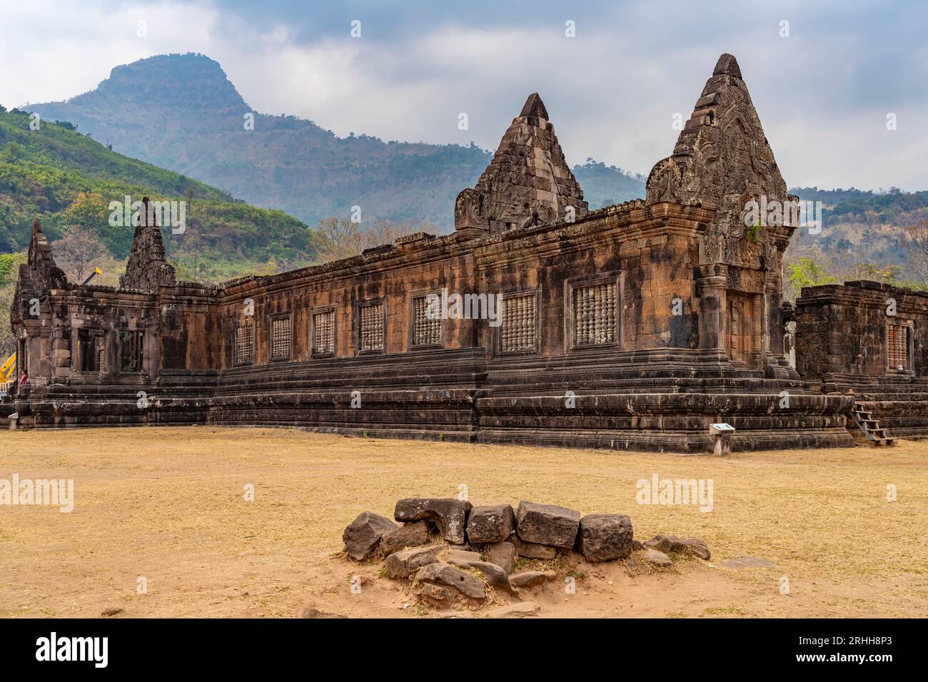 Bergtempel Wat Phu, Provinz Champasak, Laos, Asien | Mountain Temple ...
