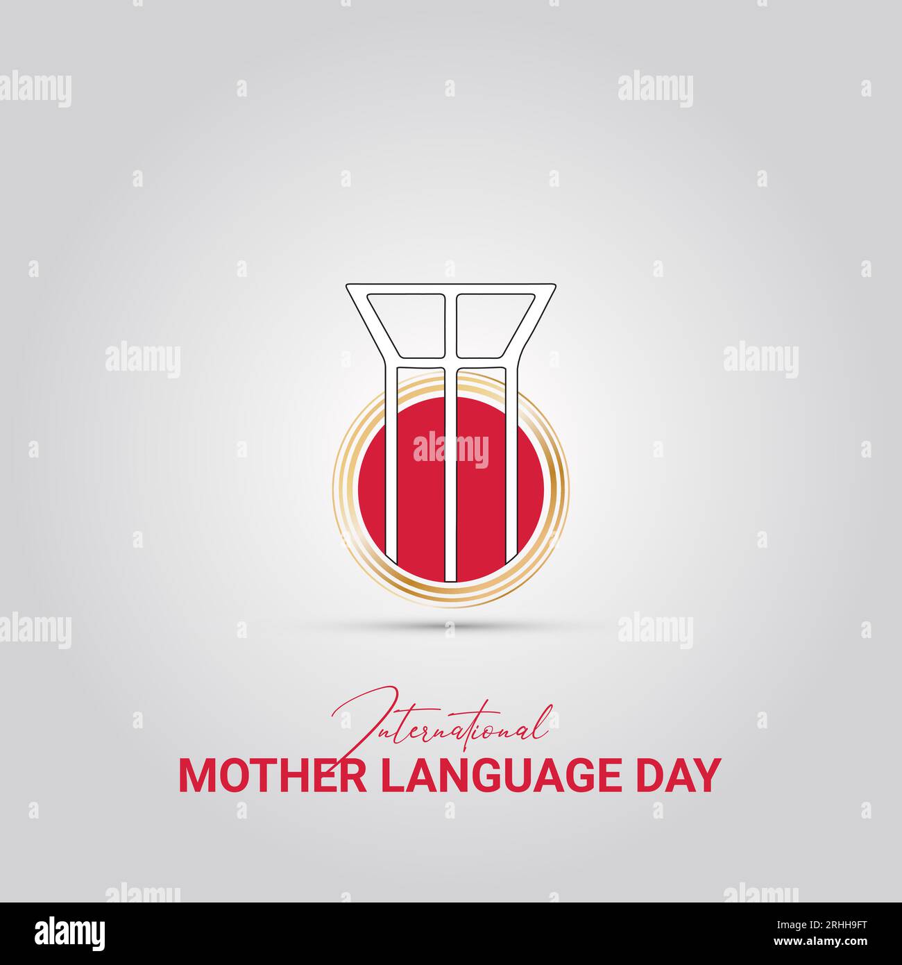 Happy international mother language day, banner, poster, vector art ...