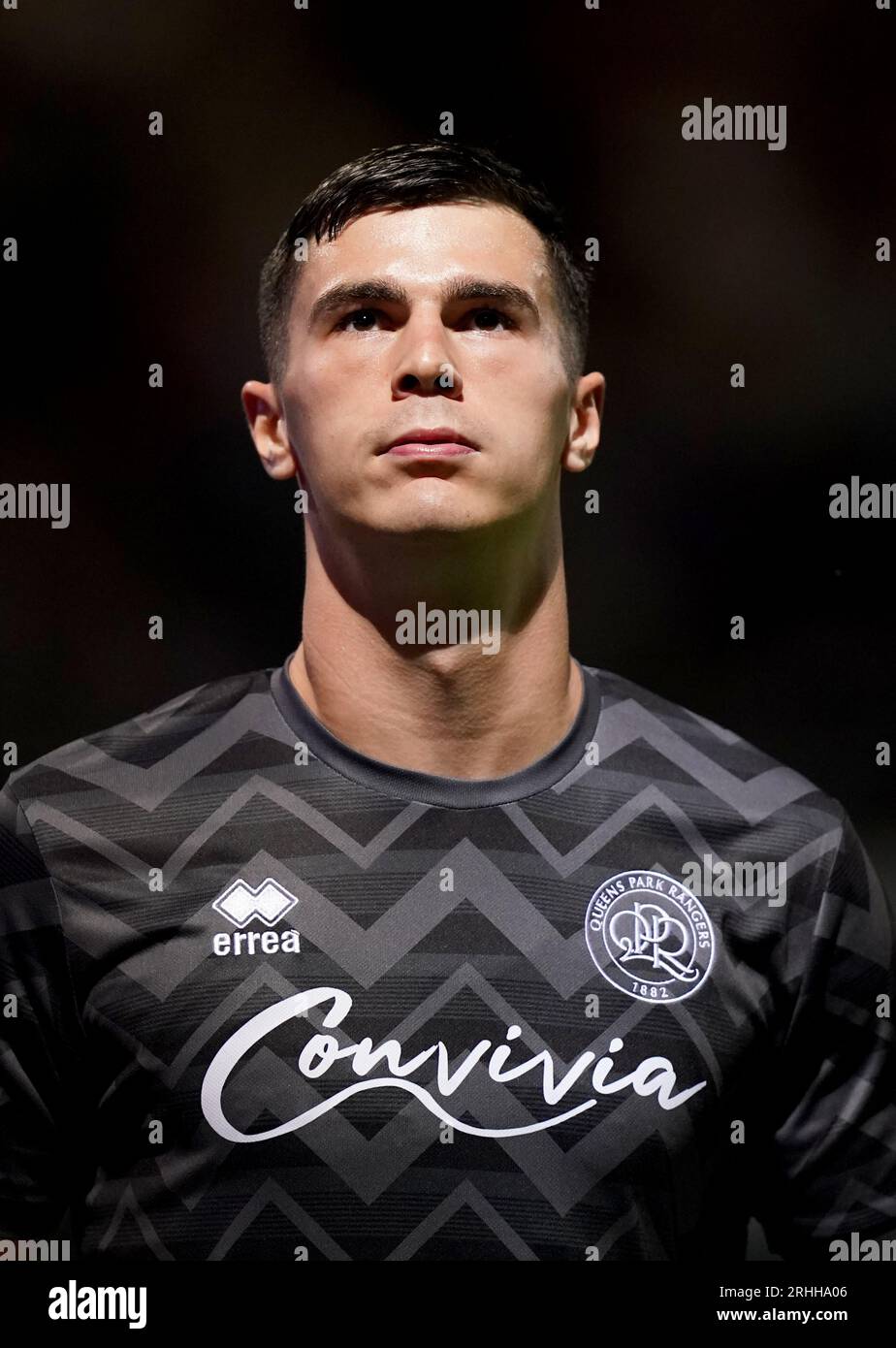Queens Park Rangers goalkeeper Joe Walsh during the Carabao Cup first ...